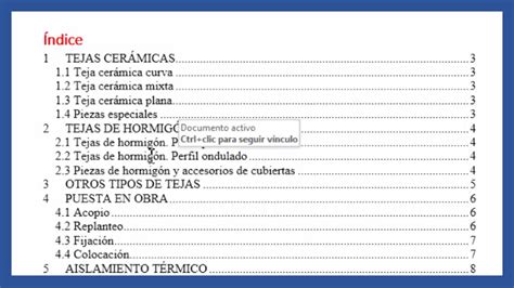 Como Hacer Una Tabla De Indice En Word Image To U