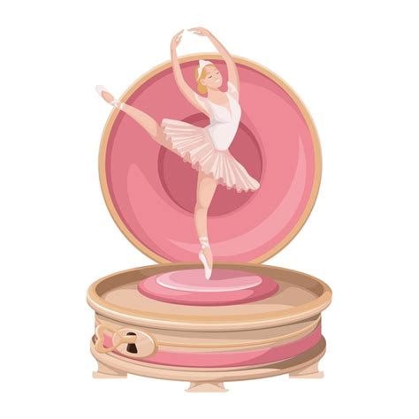 Ballerina Music Box Vector Royalty Free Images Stock Photos