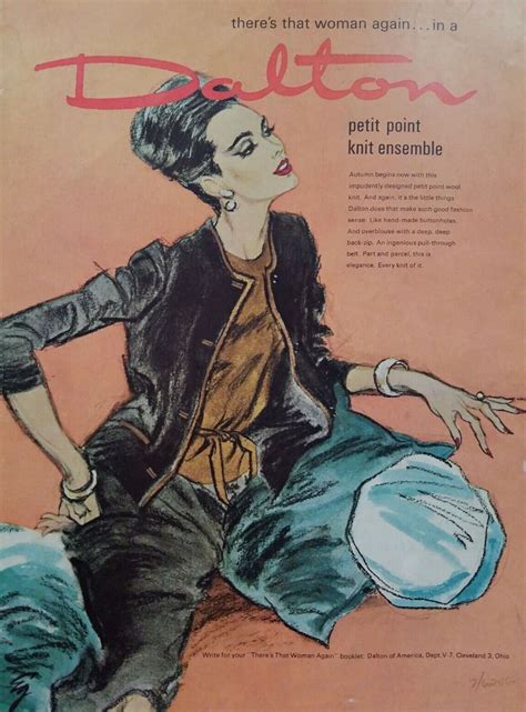 Antiguo anuncio de Dalton Guías de ropa vintage