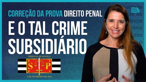 Correção da prova de escrevente TJSP 2023 Direito Penal YouTube
