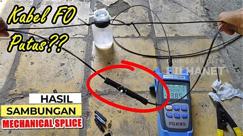Cara Sambung Kabel Fiber Optik Dengan Mechanical Splice Splicing