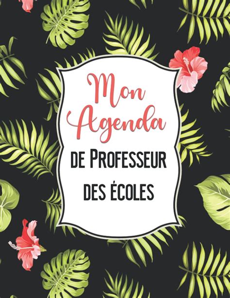 Buy Agenda Professeur Des Coles Carnet De Bord Pour Les