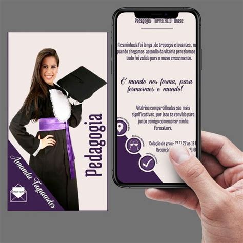 Convite Interativo Formatura 2 Paginas Elo7 Produtos Especiais