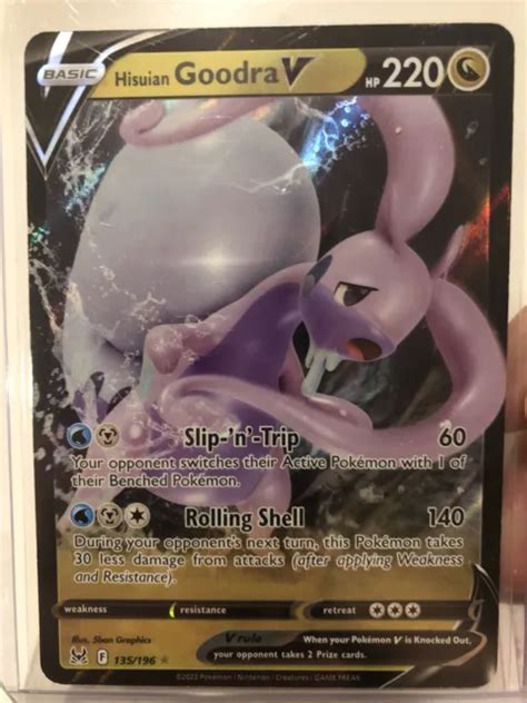 POKÉMON JCG HISUIAN Goodra V Épée et Bouclier Origine Perdue 135 196