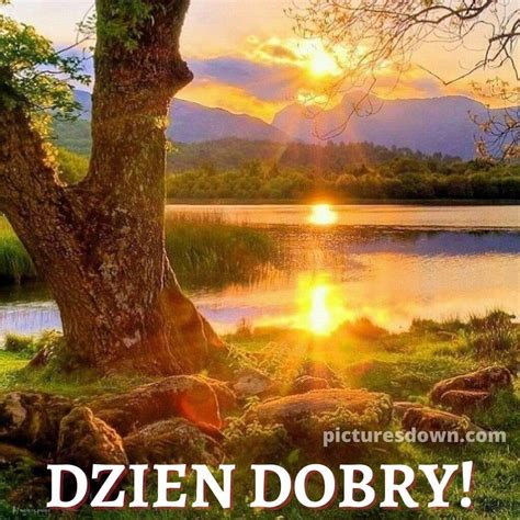 Kartka na dzień dobry życzę rzeka za darmo picturesdown