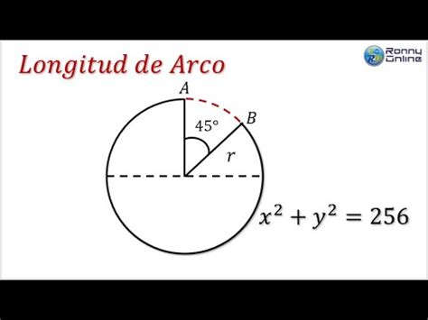 Calcular Longitud De Arco De Una Circunferencia YouTube