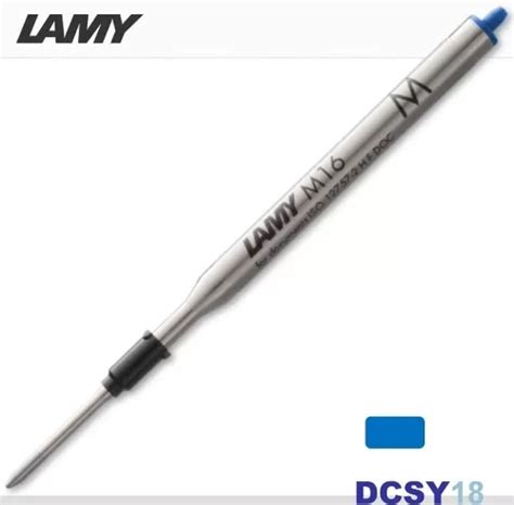 Carga Esferográfica Lamy M16 Refil Tinta Azul Ponta M Média