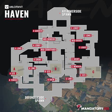 Valorant Haven Map Overview Valorant Maps Callouts Valorant Info
