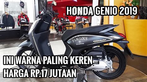 HONDA GENIO 2019 WARNA PALING KEREN FABULOUS MATTE BLACK CBS ISS TYPE