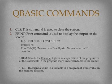 qbasic tutorial