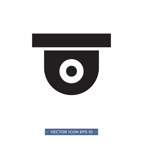 Ilustração em vetor de ícone de cctv Vetor Premium
