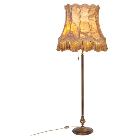 Vintage French Floor Lamp With Leather Lampshade Atelier Yuwa Ciao Jp