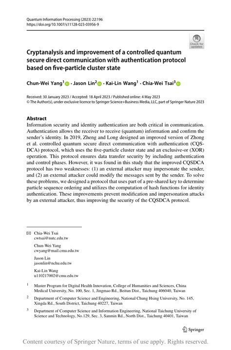 cryptanalysis and improvement of a controlled quantum secure direct communication with
