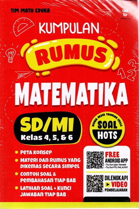 Jual Buku Kumpulan Rumus Matematika Sd Mi Kelas Karya Tim