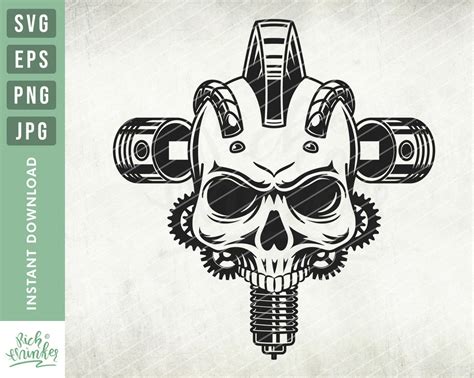 Skull Mechanic Svg Mechanic Svg Mechanic Shirt US Mechanic Svg