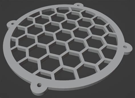 Fichier STL Grille d aération en nid d abeilleModèle pour imprimante