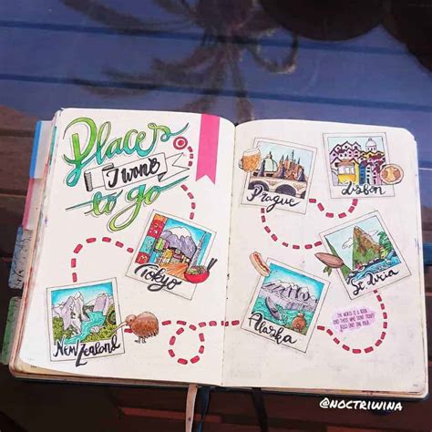 Creative Travel Bullet Journal Page Ideas To Plan A Perfect Vacation