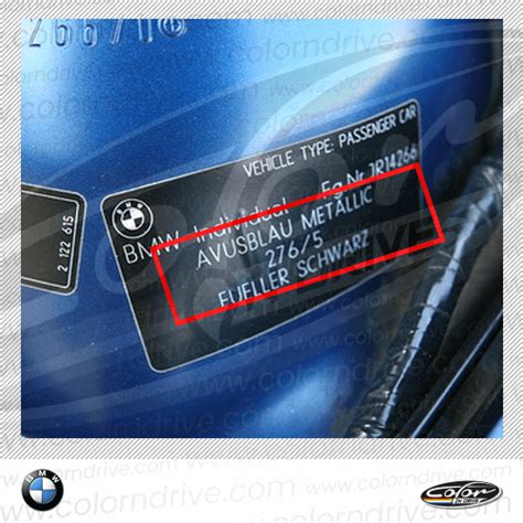 Cómo Puedo Encontrar el código de Color de mi BMW Color N Drive