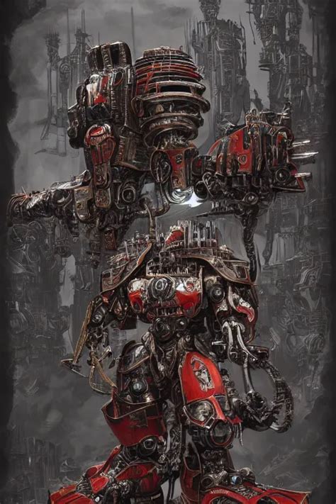 Portrait Of Adeptus Mechanicus From Warhammer 40000 Stable Diffusion