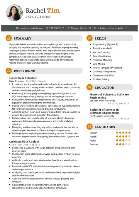 Data Scientist Resume Sample In Resumekraft