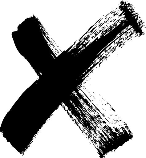 8 Grunge X Brush Stroke PNG Transparent Vol 2 OnlyGFX
