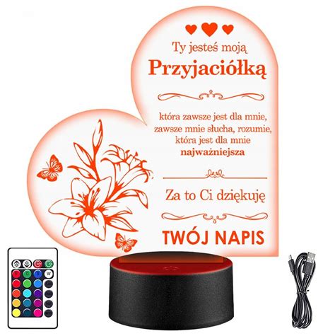 LAMPKA NOCNA LED DLA PRZYJACIÓŁKI 3D PILOT prezent na URODZINY