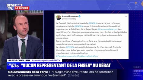 Grand débat au Salon de l agriculture la FNSEA appelle à ne pas tenir