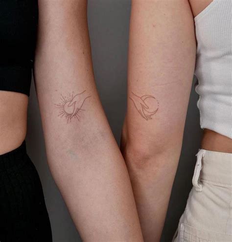 Tatuajes Minimalistas Para Amigas Inseparables Originales Y Con
