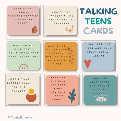 Therapy Question Cards For Teens Counseling Flash Cards Etsy