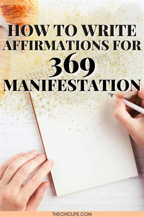 How To Use The 369 Manifestation Method To Manifest Anything You Want