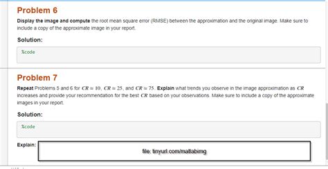problem 5 use the matlab imshow function to load