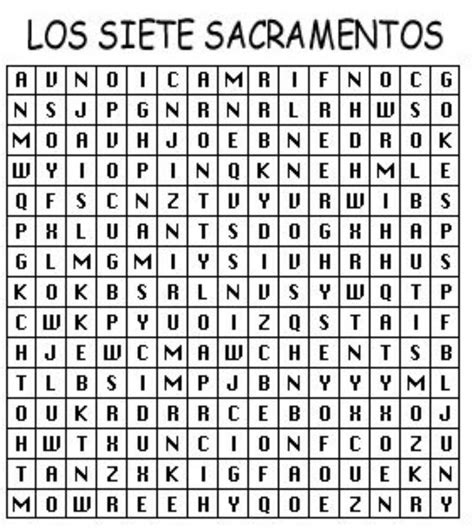 Los sacramentos Religión Católica worksheet Catequesis Los 7