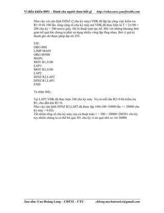 8051 Danh Cho Nguoi Chua Biet Gi PDF