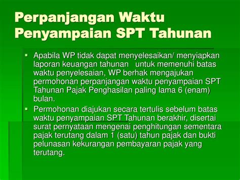 Detail Contoh Surat Permohonan Perpanjangan Pelaporan Spt Tahunan Badan