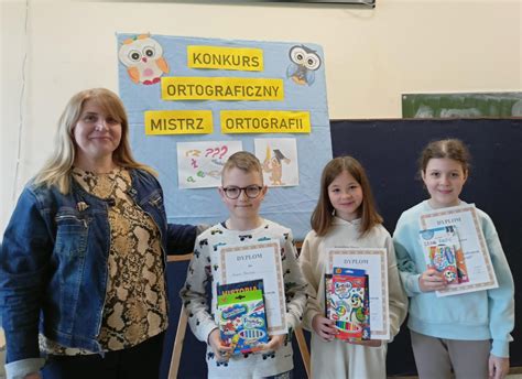Konkurs ortograficzny Mistrz Ortografii Szkoła Podstawowa nr 3