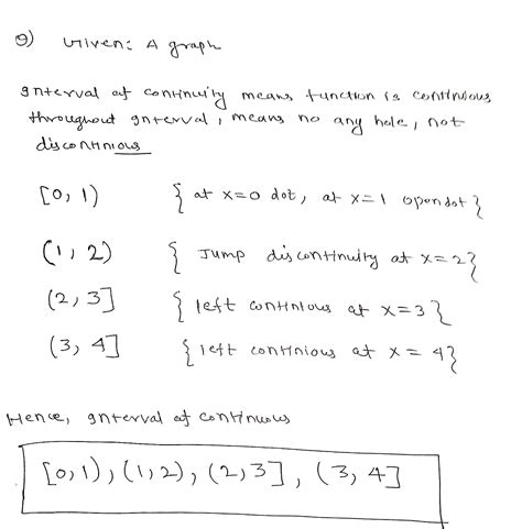 [solved] determine the intervals of continuity for the following function course hero