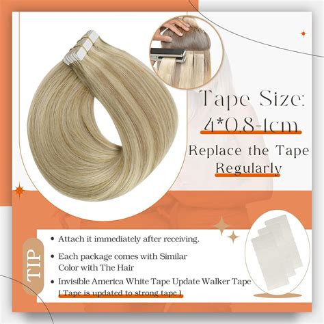 Full Shine Extensiones De Cabello Humano Remy Con Cinta Adhesiva Y