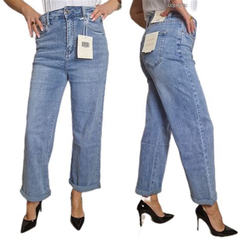 Spodnie Damskie Jeansowe Z Prost Nogawk M Sara Superior Plus Size