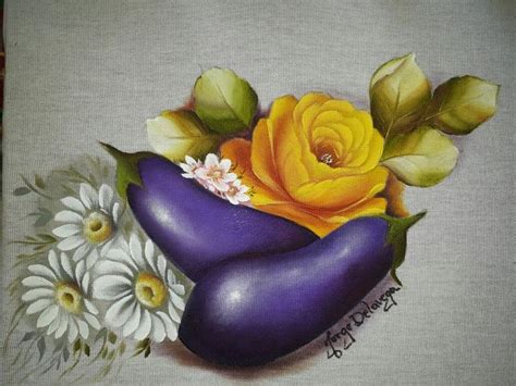 Pin Em Jorge Delavega Pintura Em Tecido Frutas Pintura Em Tecido