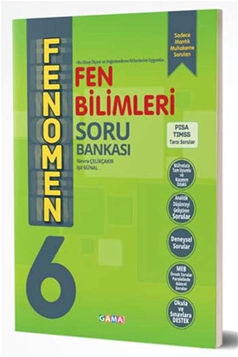 Gama Okul Yayınları FENOMEN 6 Sınıf Fen Bilimleri Soru Bankası