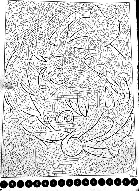 Pin By Emily On Disney Color By Number 6 Disney Colors Coloring