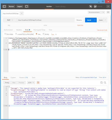 Asp Net Web Api Trying To PUT String With Postman In Local C Web Api