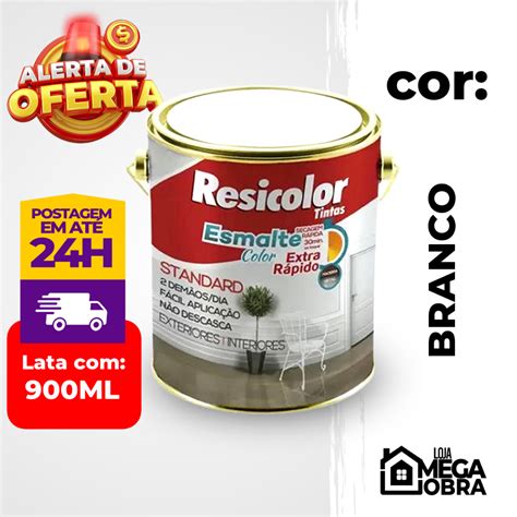 Tinta Esmalte Sintetico Brilho Standard para Madeira Ferro latão