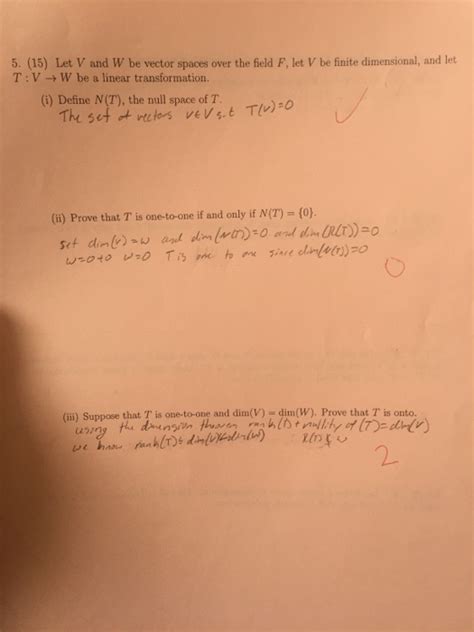 solved let v and w be vector spaces over the field f let v