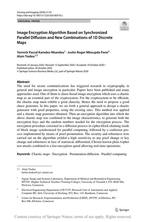 image encryption algorithm based on synchronized parallel diffusion and new combinations of 1d
