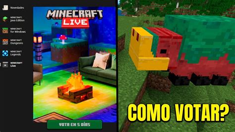 Como VOTAR El MOB En La MINECRAFT LIVE 2022 YouTube