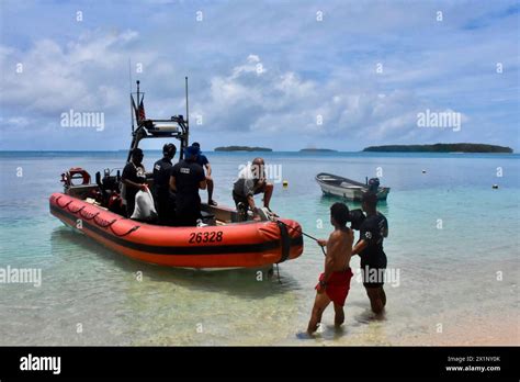 Woleai Micronesia Federated States Of 12 April 2024 The Crew Of