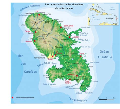 Ile Francaise Caraibe Info Voyage Carte Plan