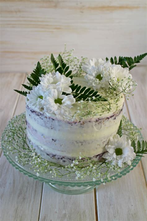 Naked cake de limón y arándanos con frosting de queso y limón Cook