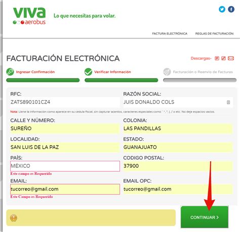 VivaAerobus Facturacion En Linea Facturar Boletos XML Y PDF
